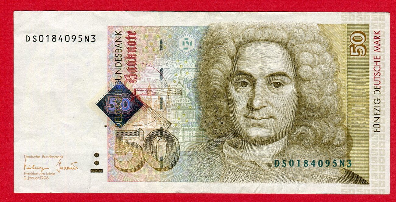Deutschland 50 DM Deutsche Mark 1996 Deutsche Bundesbank - Serie DS ...