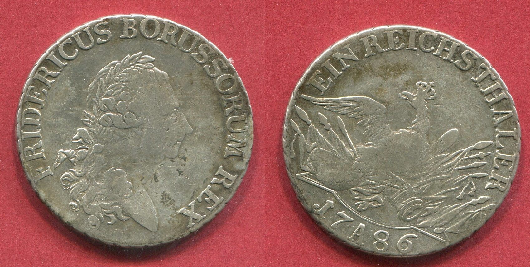 GERMANY Brandenburg Preußen TALER Reichstaler 1786 A Friedrich II. Der ...