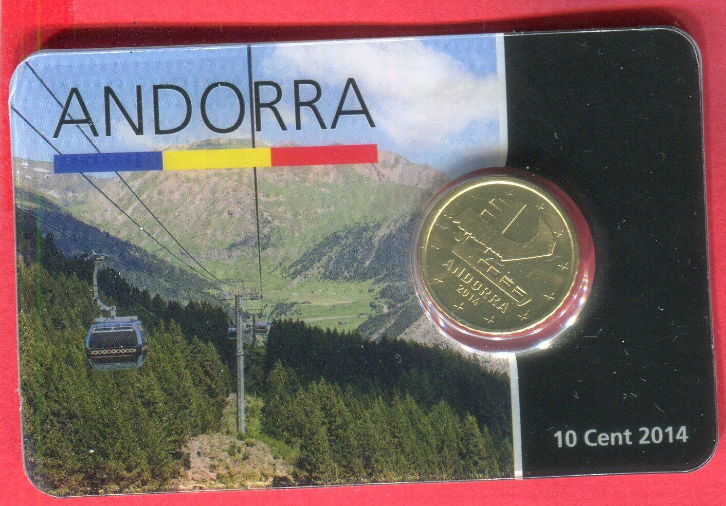 Andorra 10 Cent 2014 Kursmünze - Limited Edition 500 pieces Prfr in ...