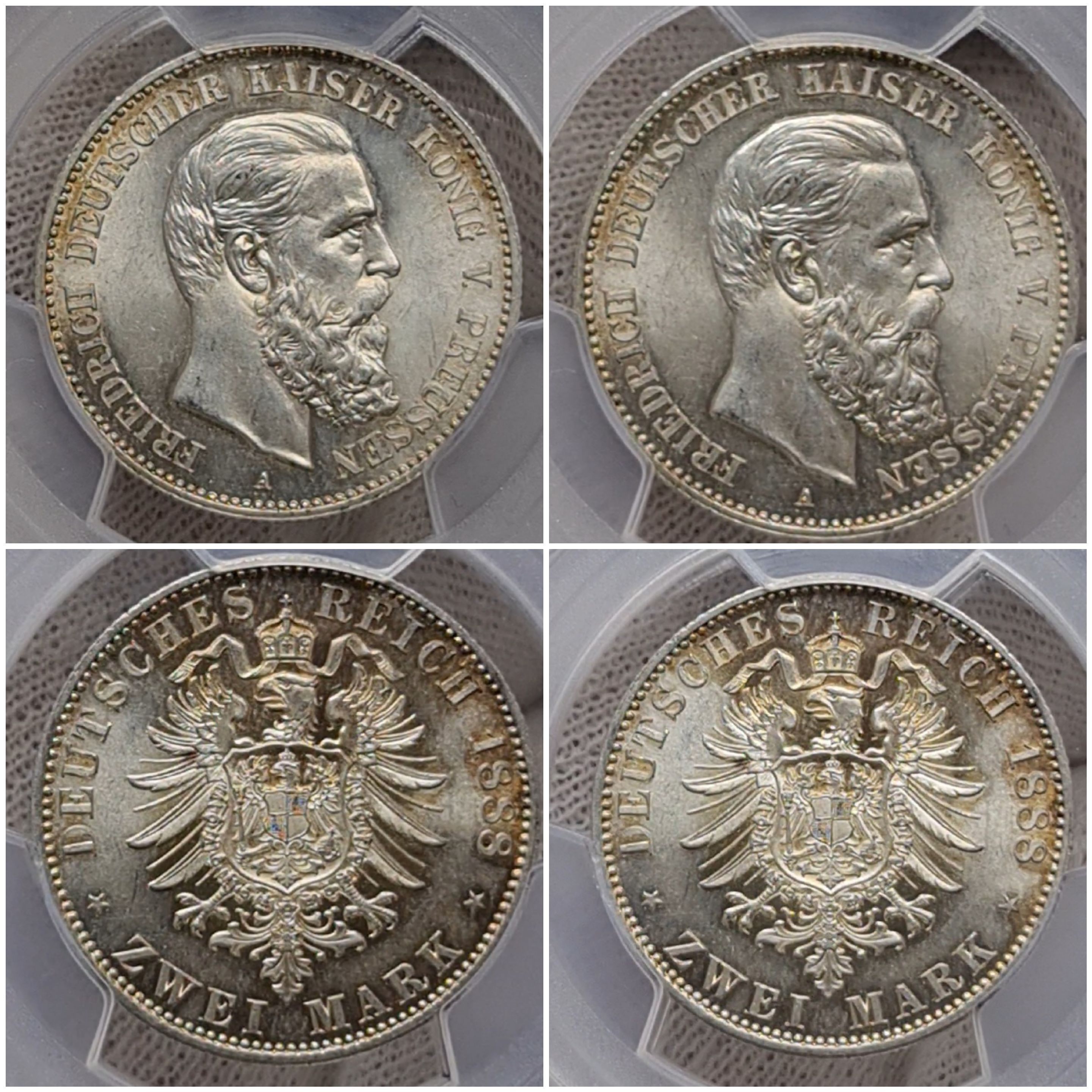 Germany Deutschland Preußen Prussia 2 Mark 1888-A Friedrich III. nice ...