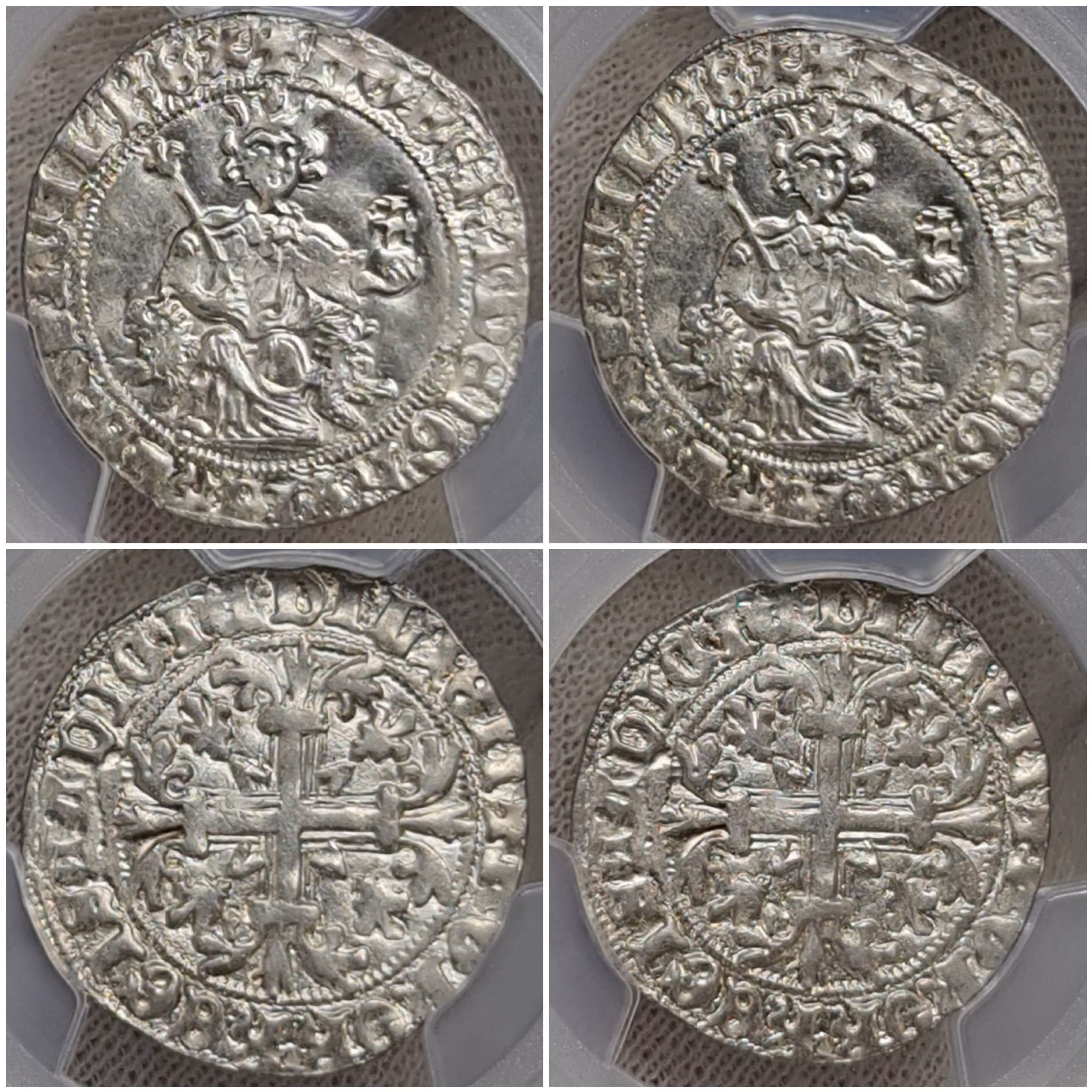 FRANCE Frankreich Provence Carlin (1309-43) Comte De Provence Robert von Anjou great mint luster ...