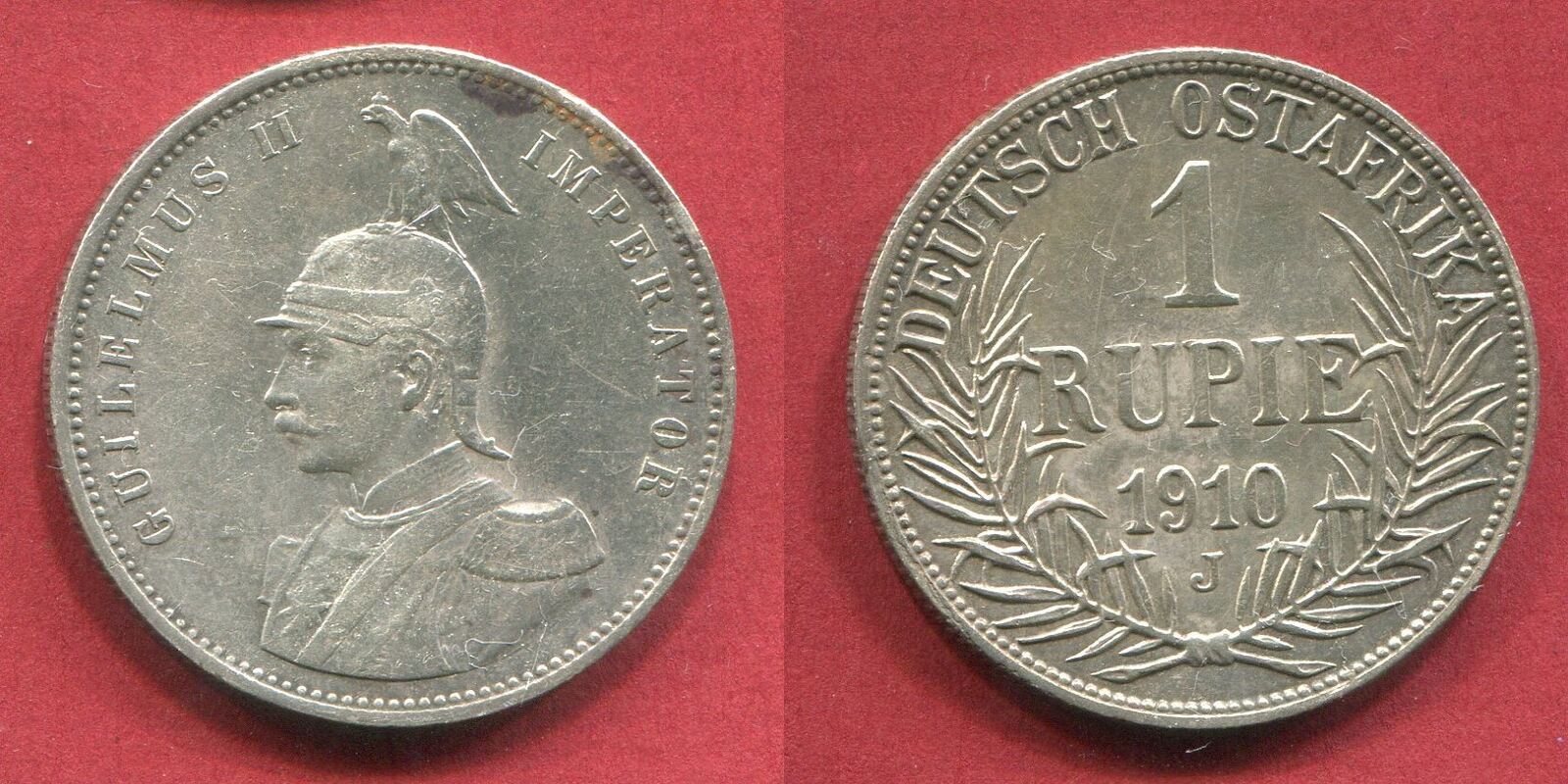 German East Africa DOA Deutsch Ostafrika 1 Rupie Rupee 1910 J Wilhelm ...