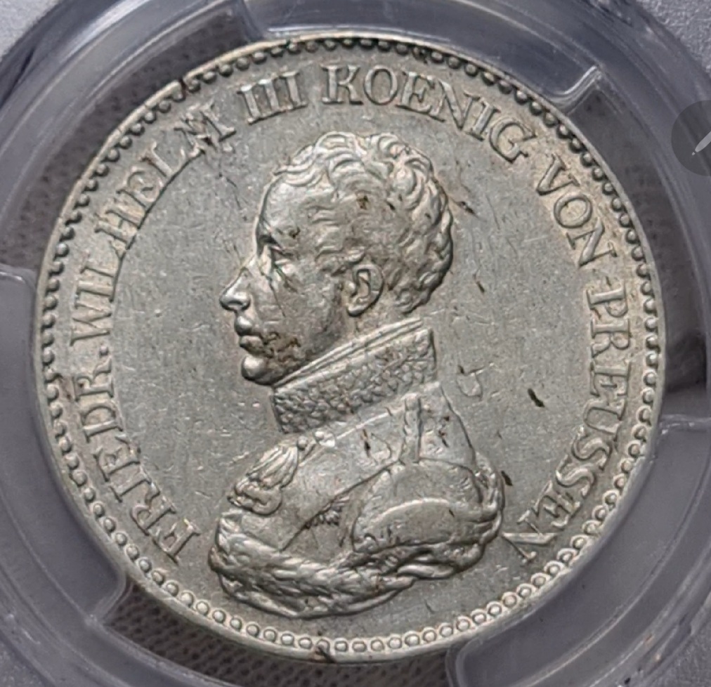 Prussia Preußen Thaler Taler 1818-A Friedrich Wilhelm III. PCGS Genuine ...