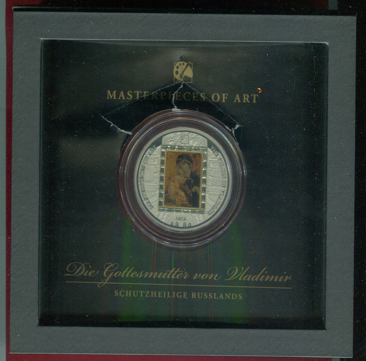 Cook-Inseln, Cook Islands 20 Dollars Silbermünze mit Goldinlay 2013 ...