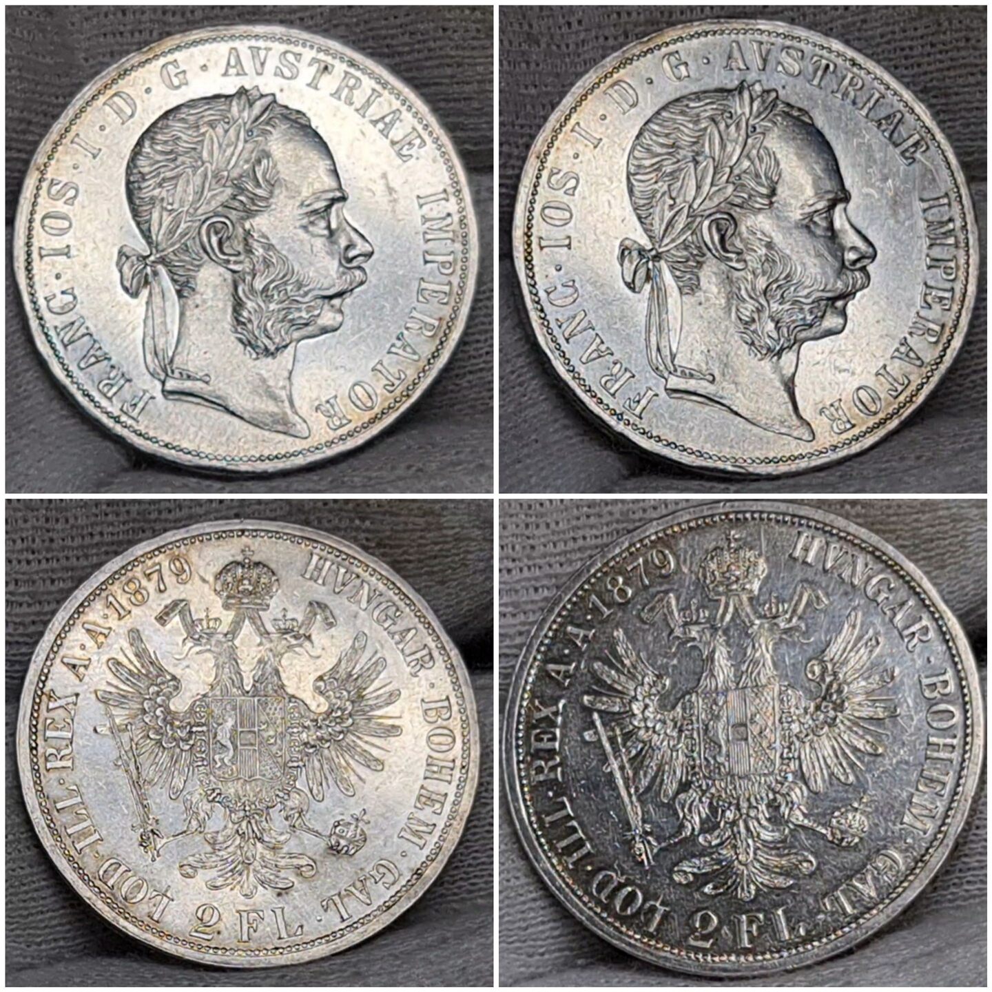 Österreich KuK Monarchie 2 Gulden 2 Florin 1879 A Franz Joseph Josef I. Münze Wien Vienna Mint ...