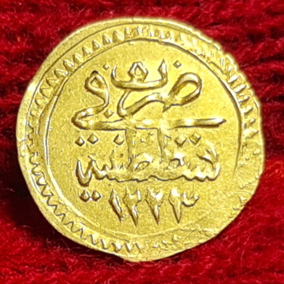 Türkei Ottoman Empire 1223 AH 1808 - 1838 Türkei-Osmanisches Reich Tugrali Rubiye Gold 1223 AH ...