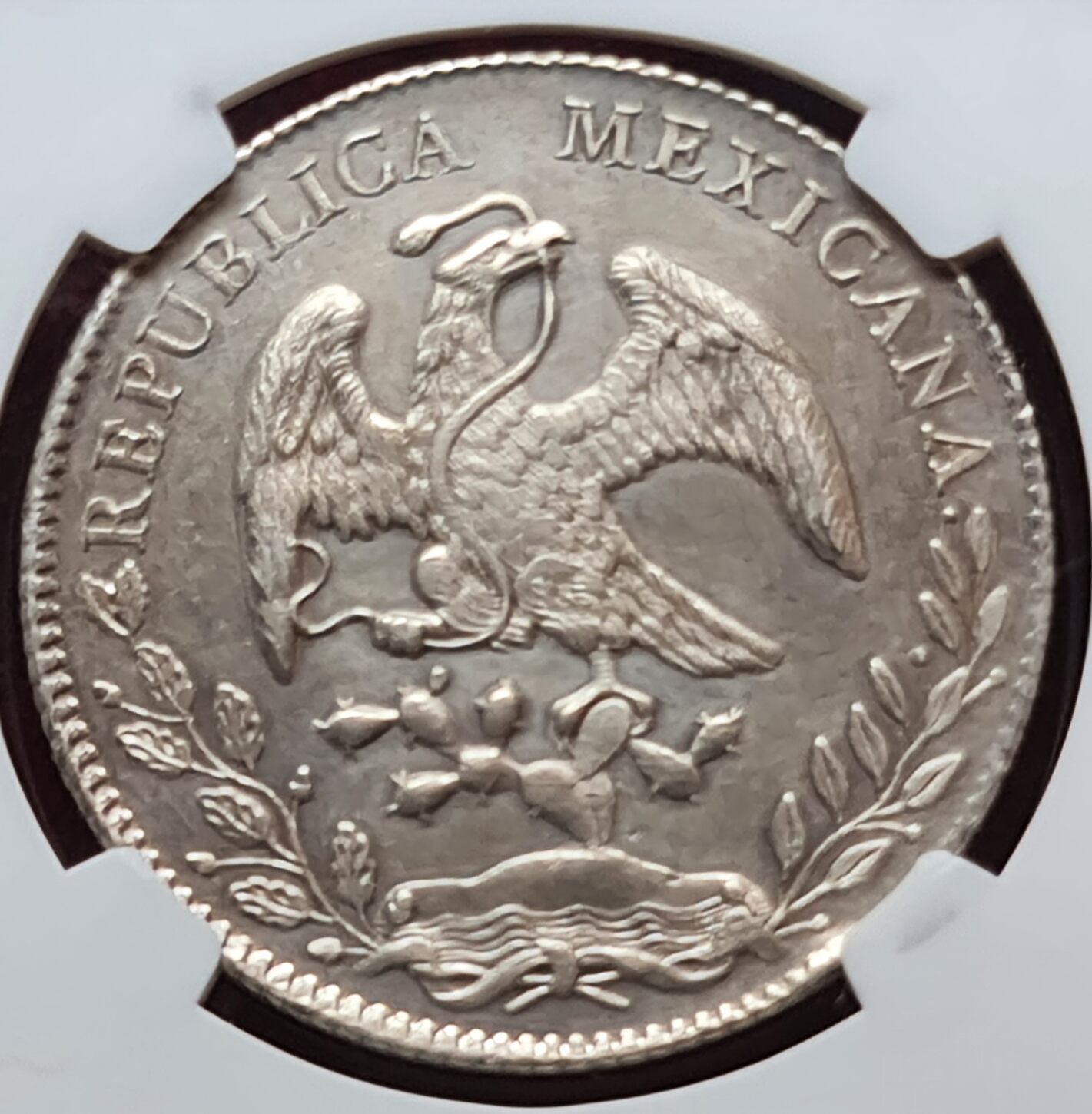 Mexico 8 Reales 1895 ZS FZ Zacatecas NGC UNC Details | MA-Shops