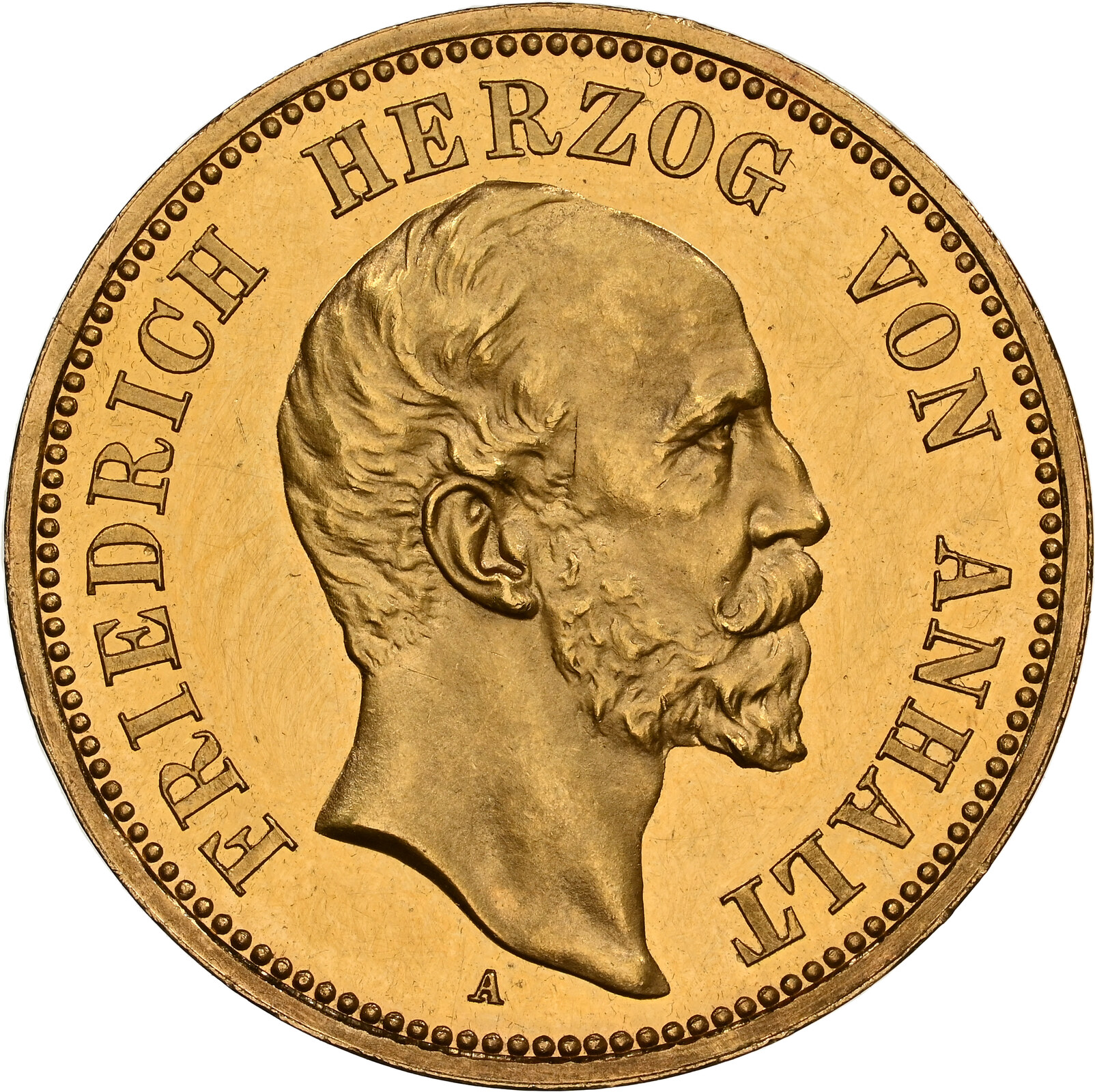 Deutschland Germany Kaiserreich Anhalt Dessau 20 Mark 1901 A Herzog ...