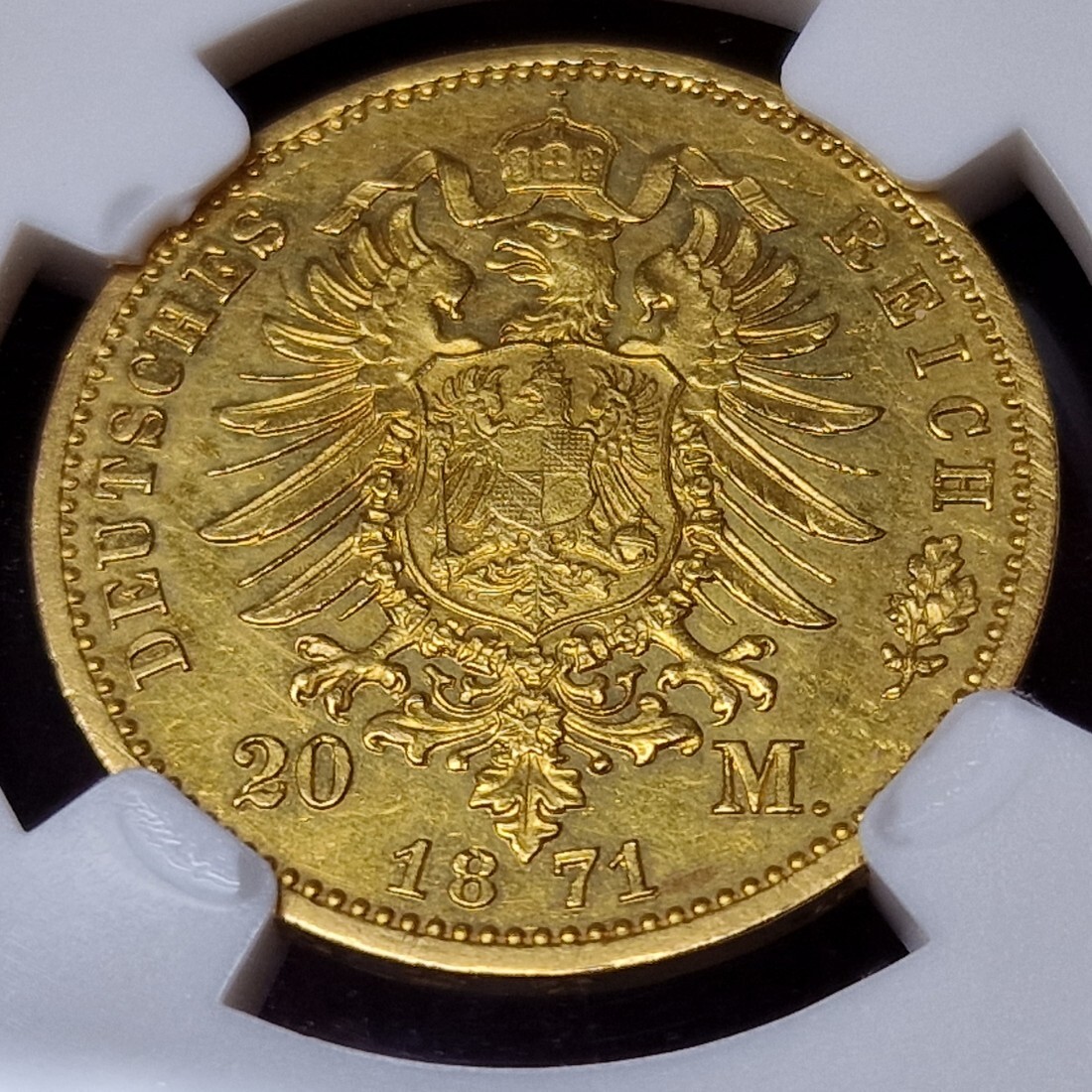 Prussia Preußen Kaiserreich 20 Mark Gold 1871 A Wilhelm I. Kaiser König ...