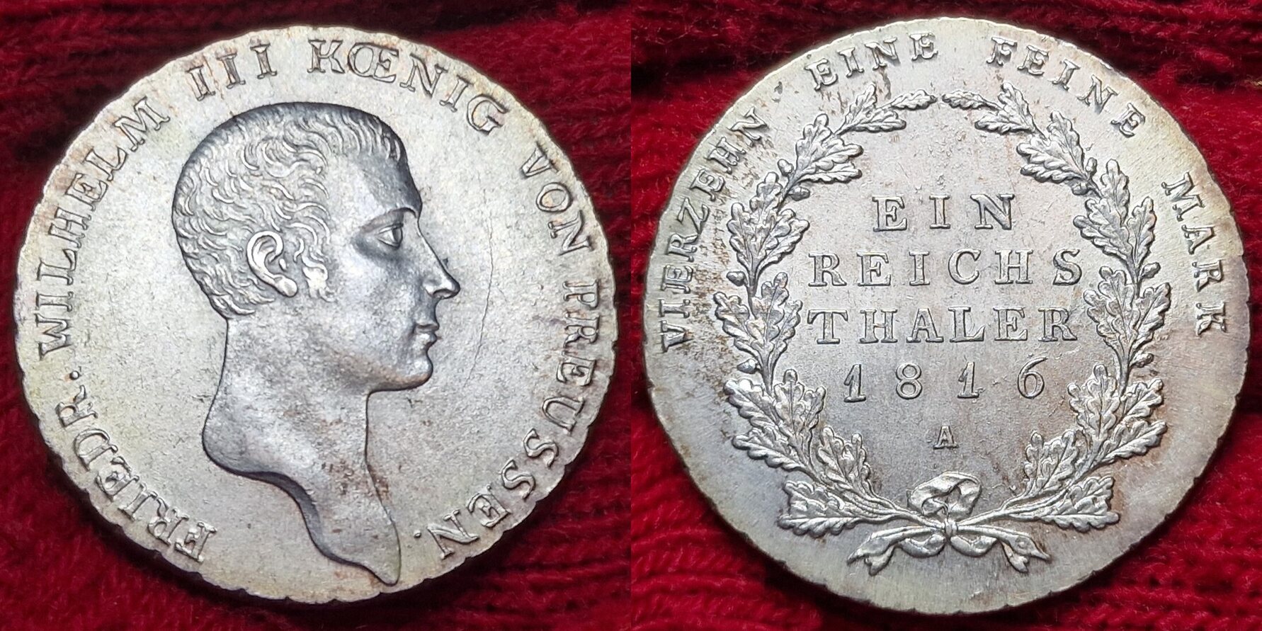 Brandenburg Preußen Königreich Germany Prussia Taler 1816 A Friedrich ...