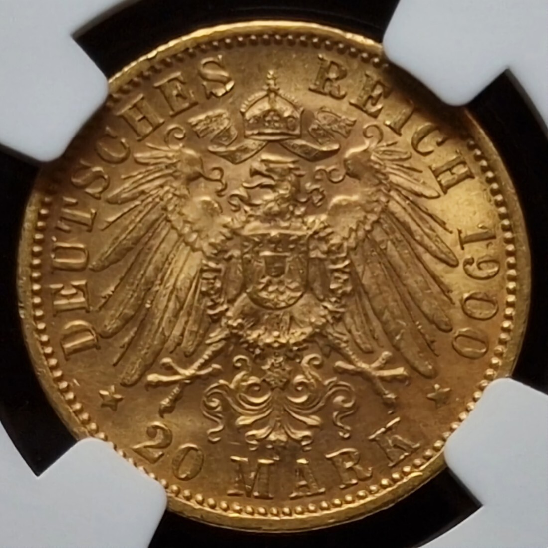 Württemberg Deutschland Germany Kaiserreich 20 Mark 1900 F König King ...