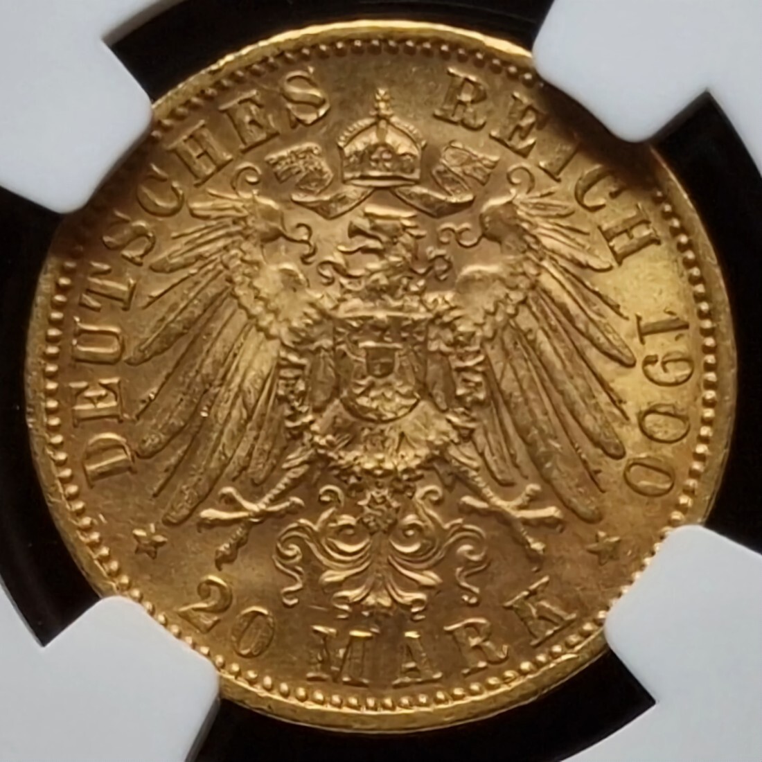 Württemberg Deutschland Germany Kaiserreich 20 Mark 1900 F König King ...