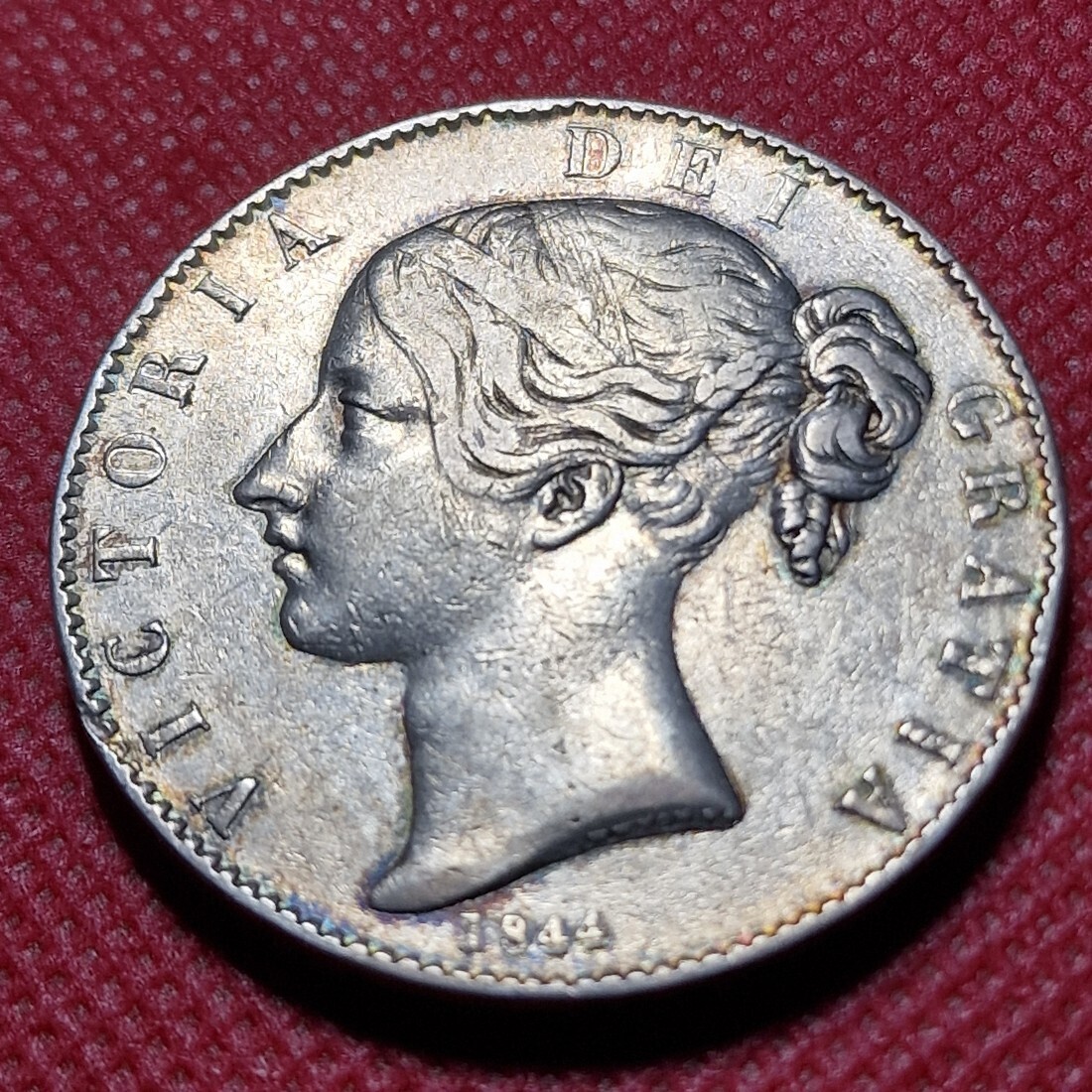 England Great Britain Crown 1844 Queen Victoria Jugendliches Portrait ...