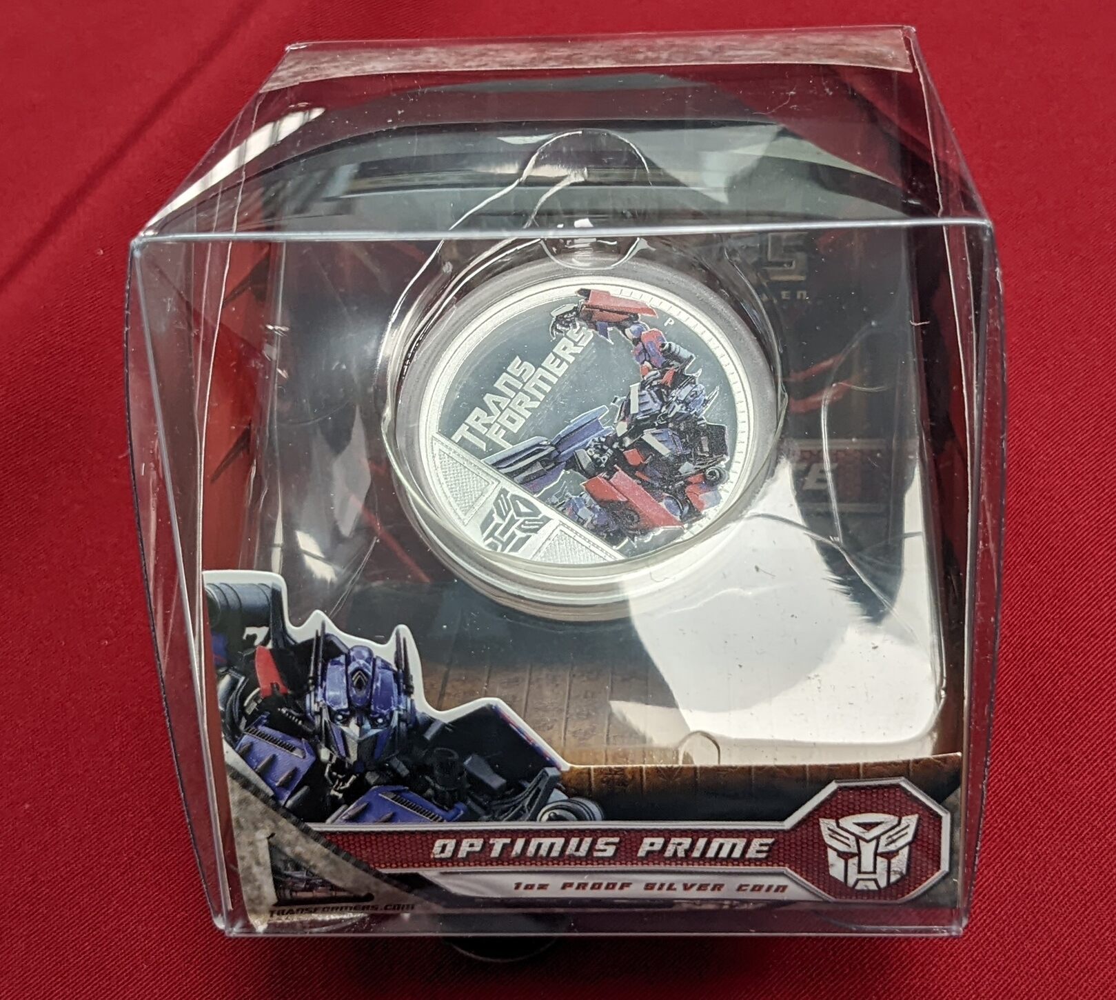 Tuvalu 1 Dollar - 1 oz Proof Silver Coin 2009 Transformers - Optimus ...