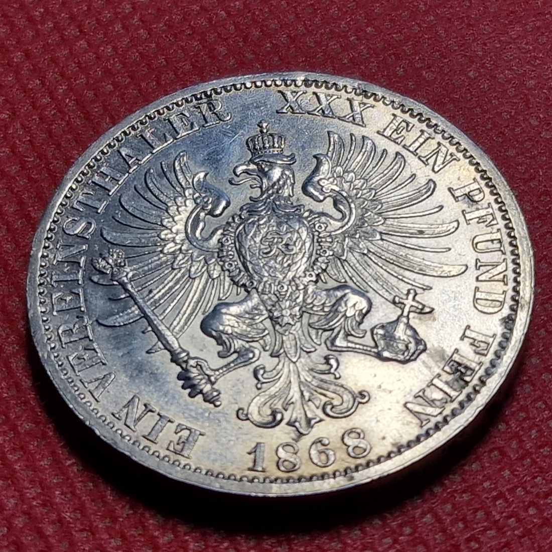 Brandenburg Preußen Königreich Taler Vereinstaler 1868 A Wilhelm I ...