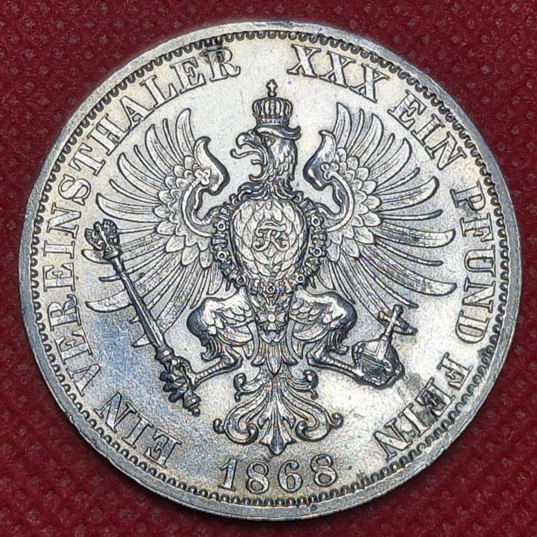 Brandenburg Preußen Königreich Taler Vereinstaler 1868 A Wilhelm I ...