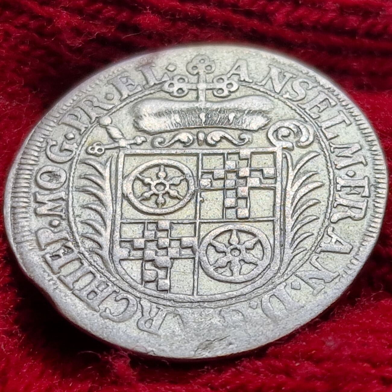 Mainz Germany Deutschland XII 12 Kreuzer 1694 Anselm Franz Freiher von ...