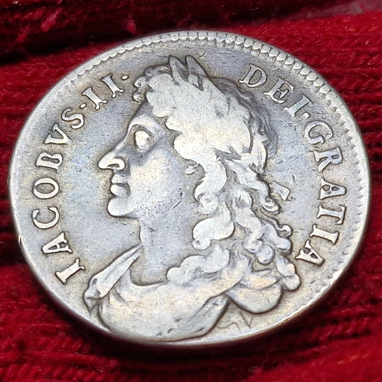 England Half Crown Halfcrown 1/2 Crown 1685 James II. Jacobus s-ss | MA ...