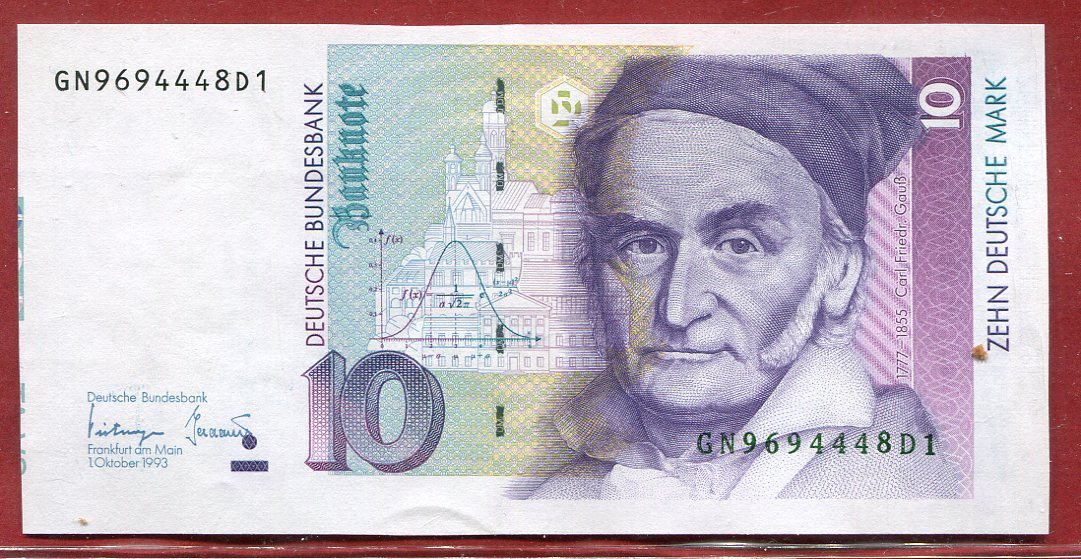 BRD Bundesrepublik Deutschland, FRG, Germany 10 DM Deutsche Mark ...