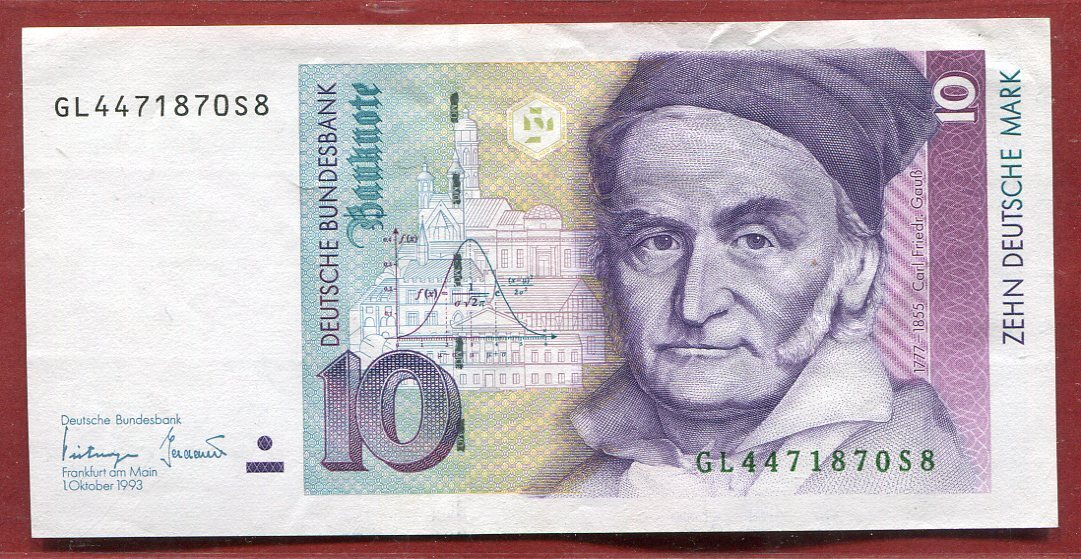 BRD Bundesrepublik Deutschland, FRG, Germany 10 DM Deutsche Mark ...