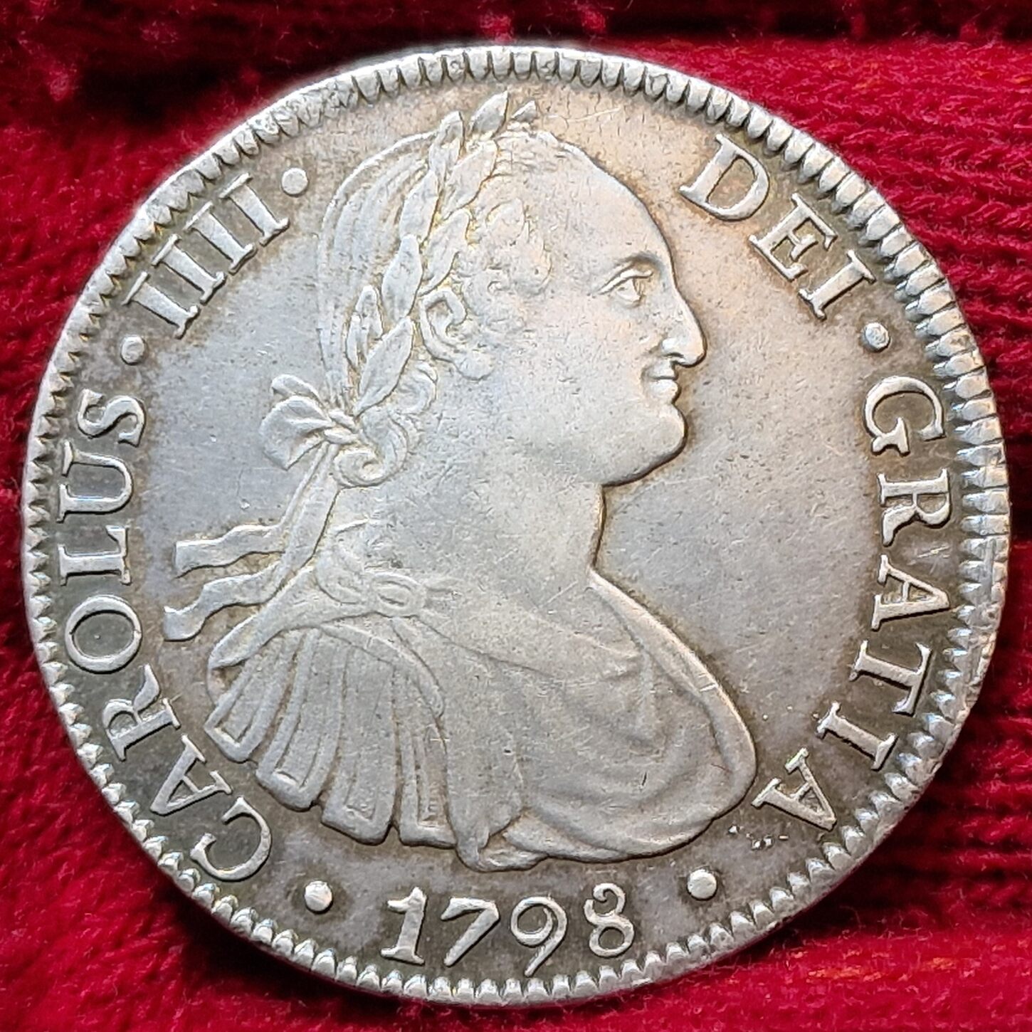 Mexico 8 Reales 1798 Karl IV. Carolus IIII.MO FM ss + Patina | MA-Shops