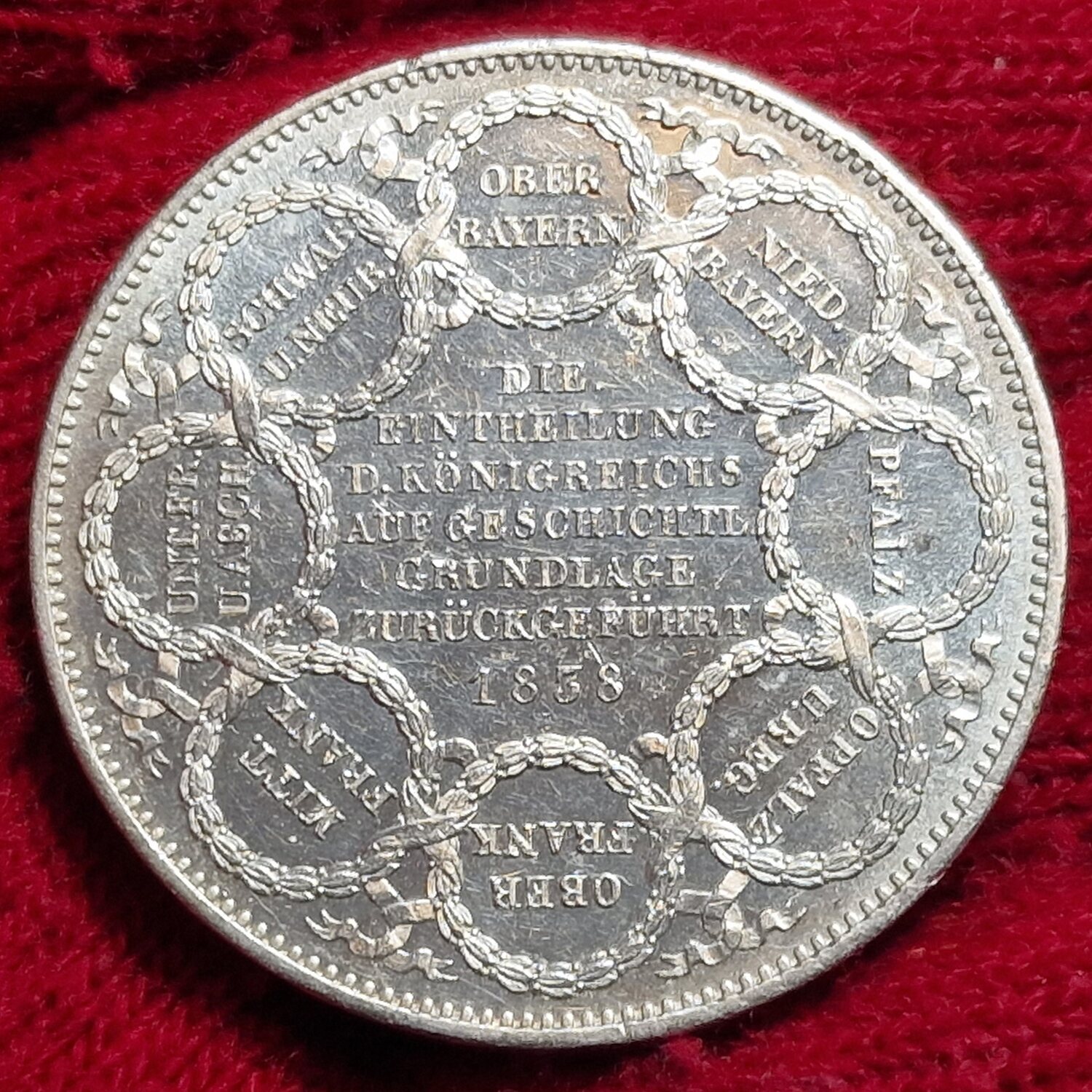 Germany Deutschland Bayern Bavaria 2 Taler Doppeltaler 1838 Ludwig I. 1825 - 1848 Neueinteilung ...