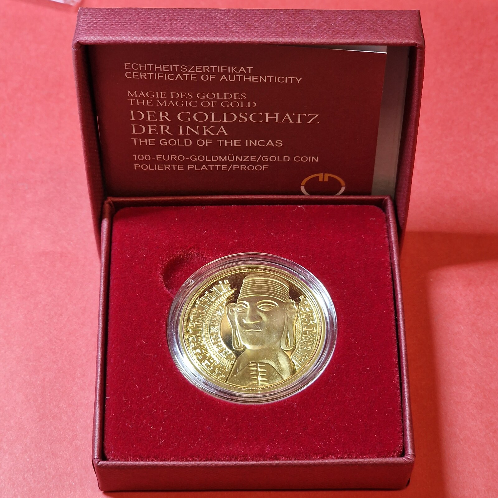Österreich Austria 100 Euro Gold 2021 Der Goldschatz der Inkas The Gold ...