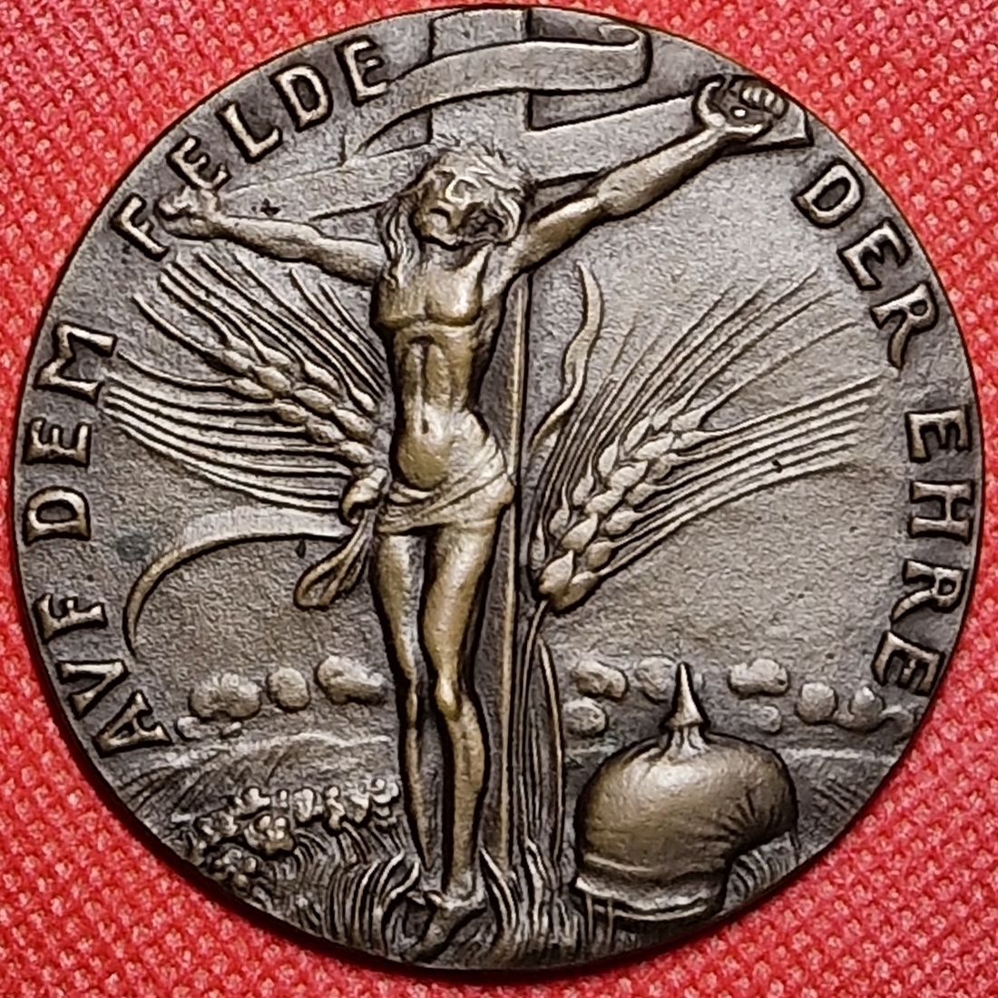 Karl Goetz Germany WWI Kaiserreich Bronze Gußmedaille ND 1914 Auf dem ...