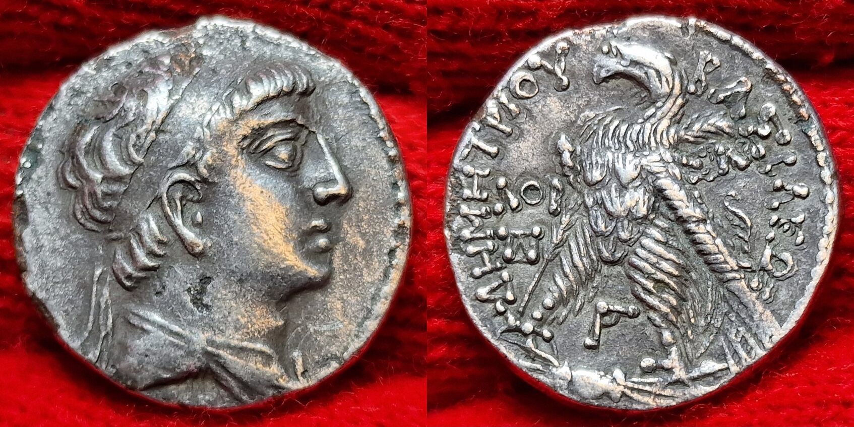 Seleukidisches Königreich Tetradrachme Demetrios II. Nicator, 145 bis ...