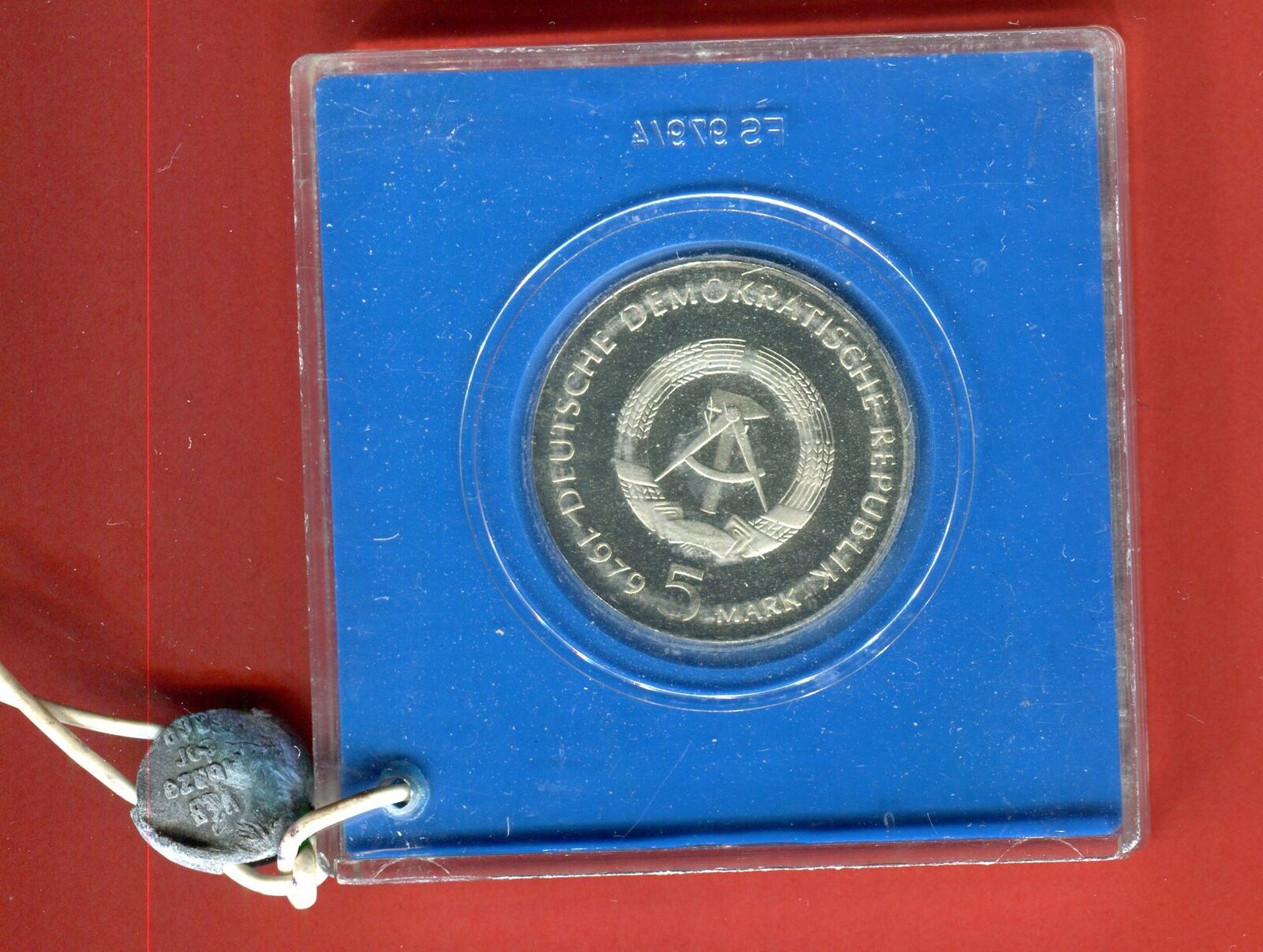 DDR 5 Mark Gedenkmünze 1979 100. Geburtstag von Albert Einstein 1879 ...