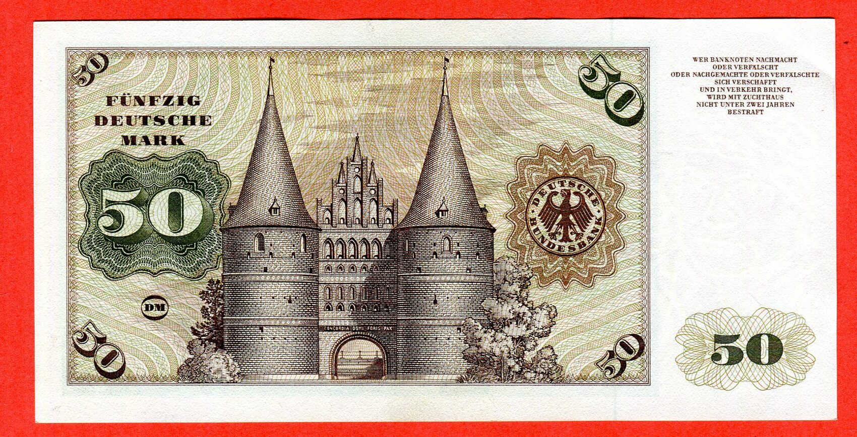 Western Germany FRG Bundesrepublik Deutschland 50 DM Deutsche Mark ...