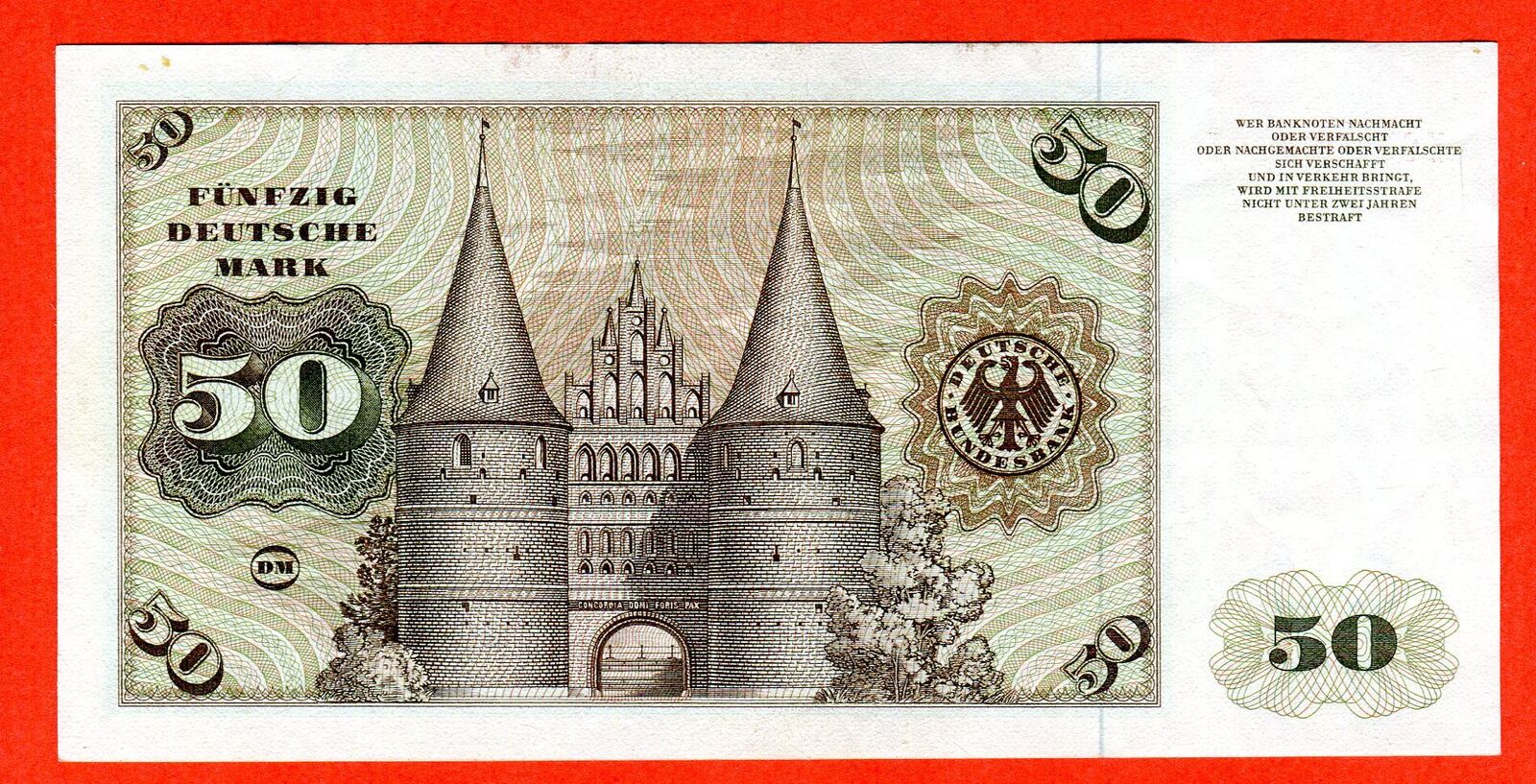 Western Germany FRG Bundesrepublik Deutschland 50 DM Deutsche Mark ...
