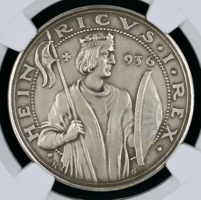 Germany Deutschland Karl Goetz Medaille Silvermedal Silbermedaille 1936 ...