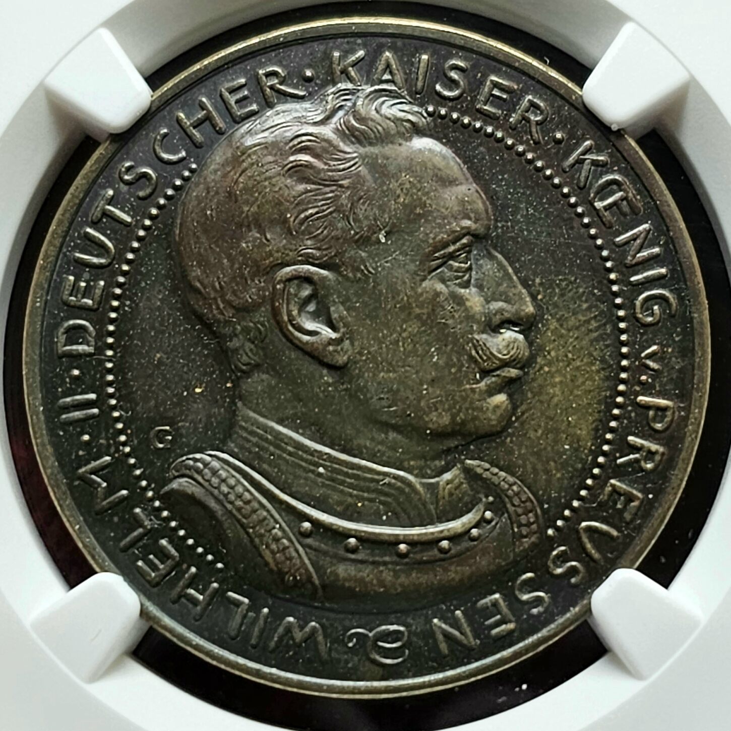 Germany Deutschland Karl Goetz Probe Preußen 3 Mark Probe Pattern 1913 ...