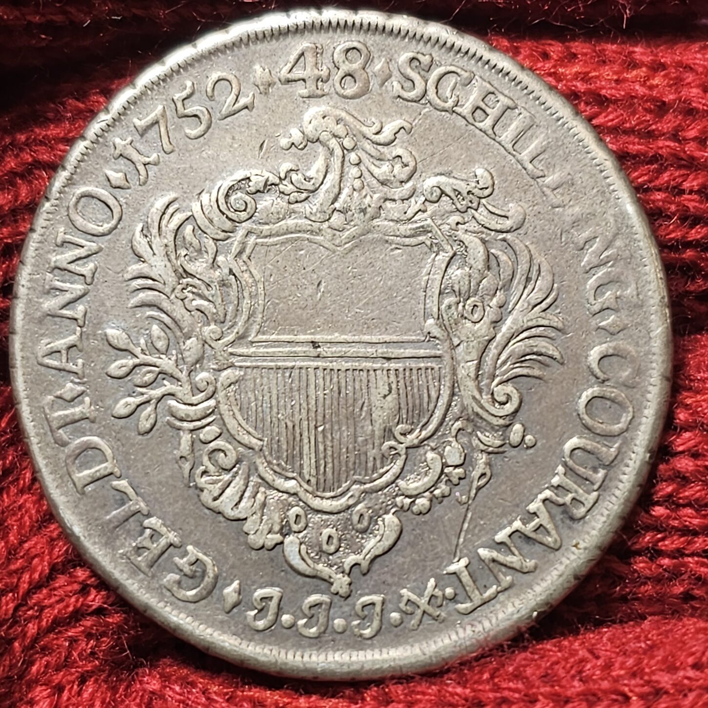 Lübeck Freie und Hansestadt Germany 48 Schilling Taler 1752 Schild ...