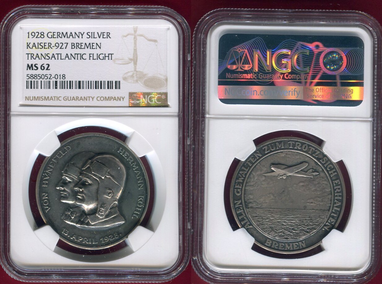 Germany Deutschland Weimarer Republik Silver Medal Silbermedaille 1928 ...
