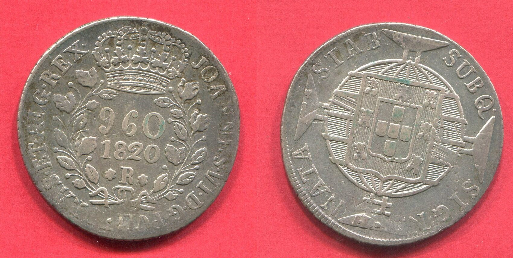 Brasilien Brazil 960 Reis Pataco 1820 R König Johann Joao VI. (1802 ...
