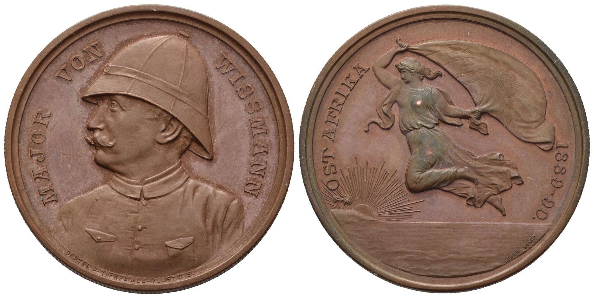 Deutsch Ostafrika DOA German Eastafrica Bronzemedaille Bronze 1890 ...