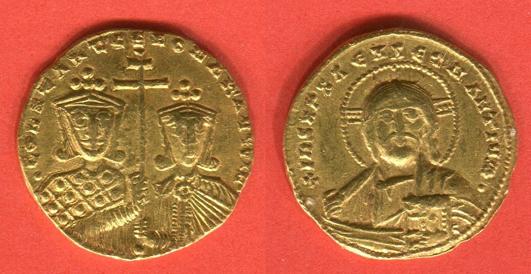 Byzanz Solidus Gold 945 - 959 Constantinus VII. und Sohn Romanus II. sehr schön | MA-Shops