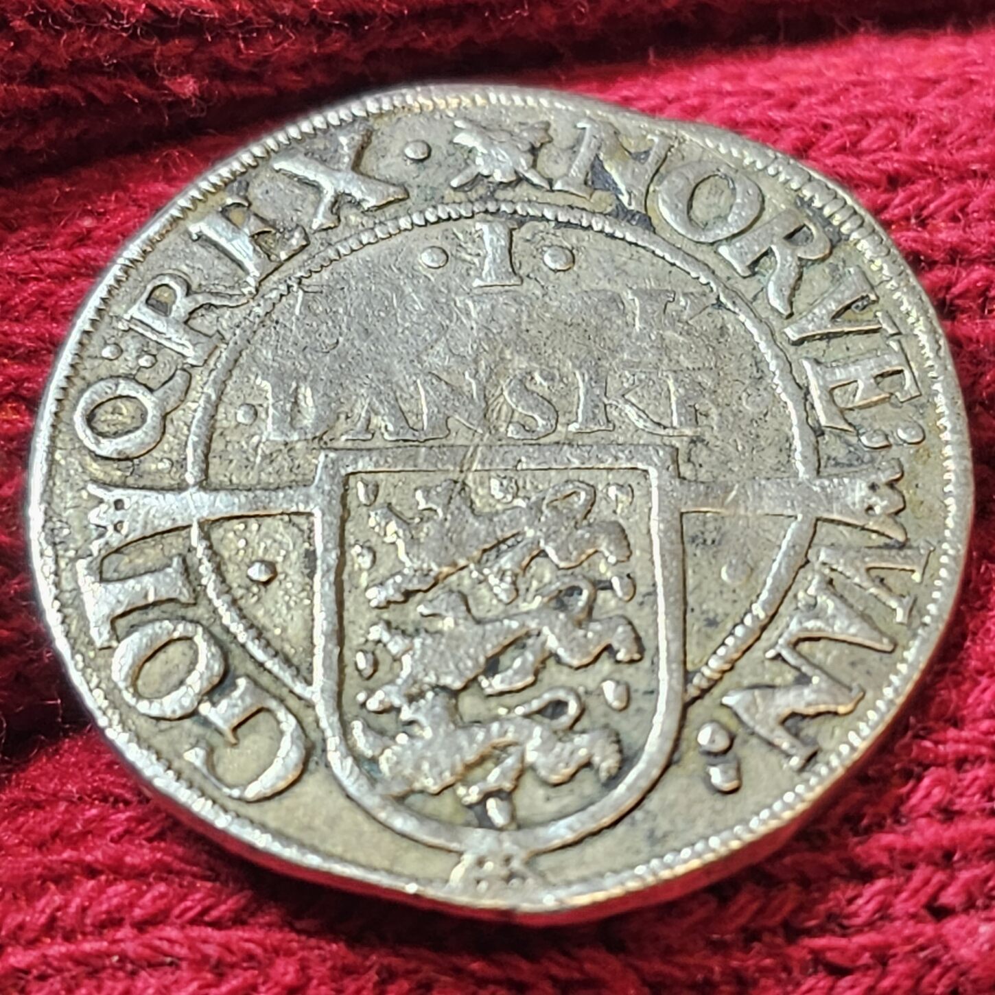 Dänemark Denmark 1 Mark Danske 1609 Christian IV. 1588-1648 s-ss ...