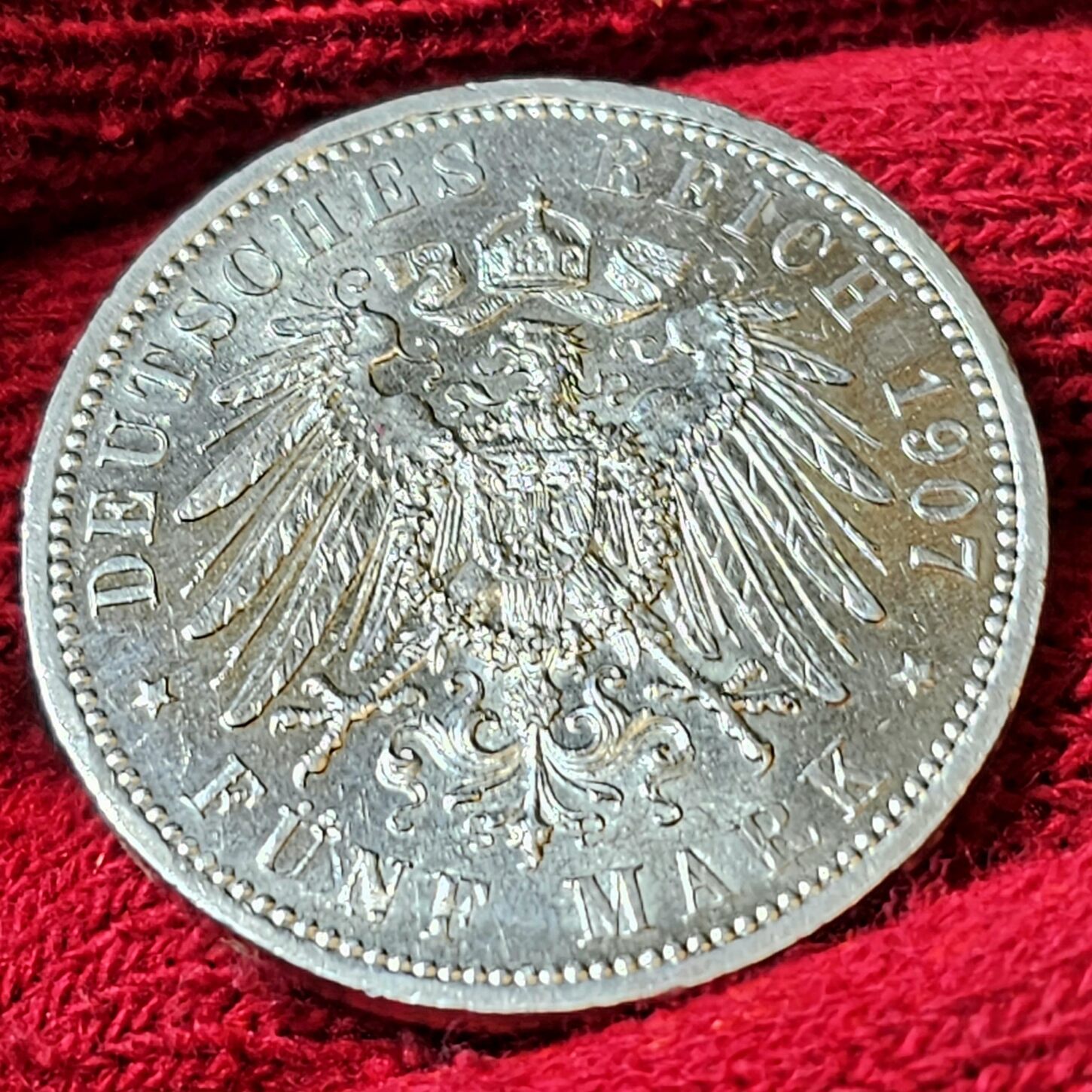 Deutschland Germany Kaiserreich Preußen 5 Mark 1907 A Wilhelm II ...