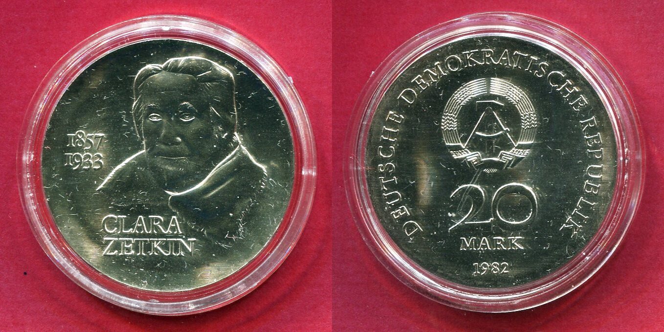 Deutsche Demokratische Republik DDR 20 Mark 1982 Gedenkmünze zum 125 ...
