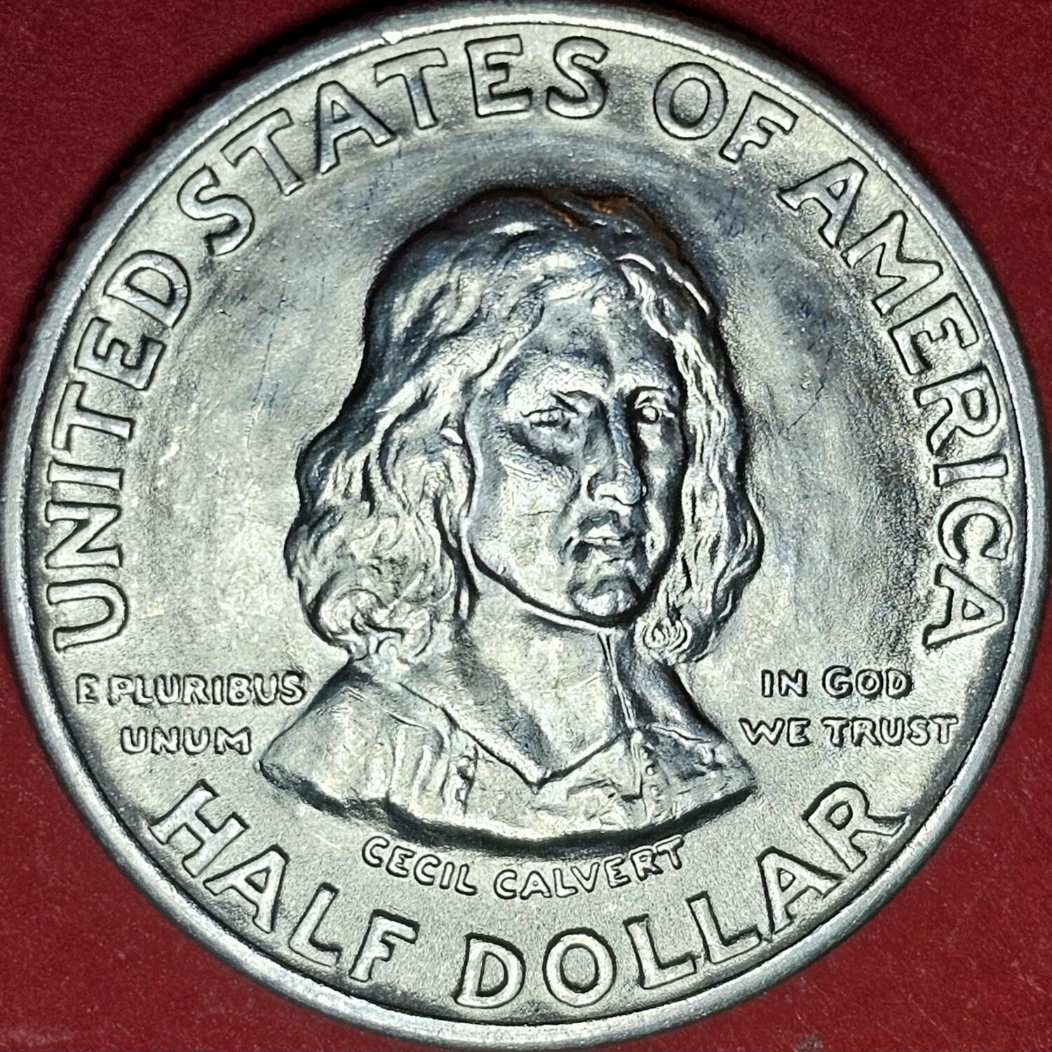 USA 50 Cents 1/2 Dollar commemorative coin 1934 Maryland Tercentenary ...
