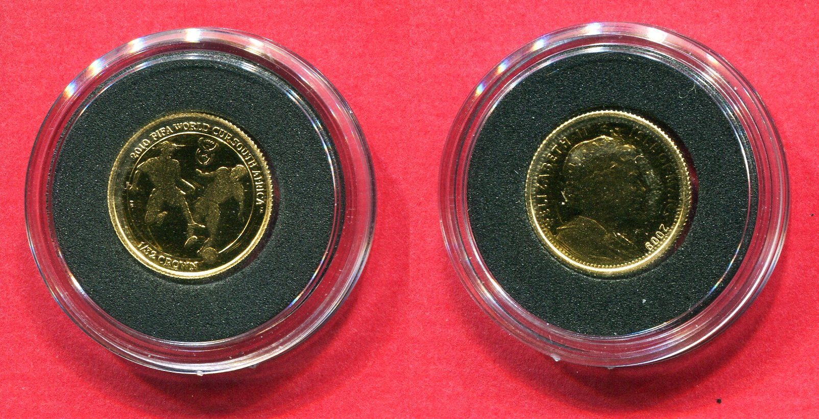 Isle of Man 1/32 Crown Minigoldmünze 2009 FIFA-Fußball ...