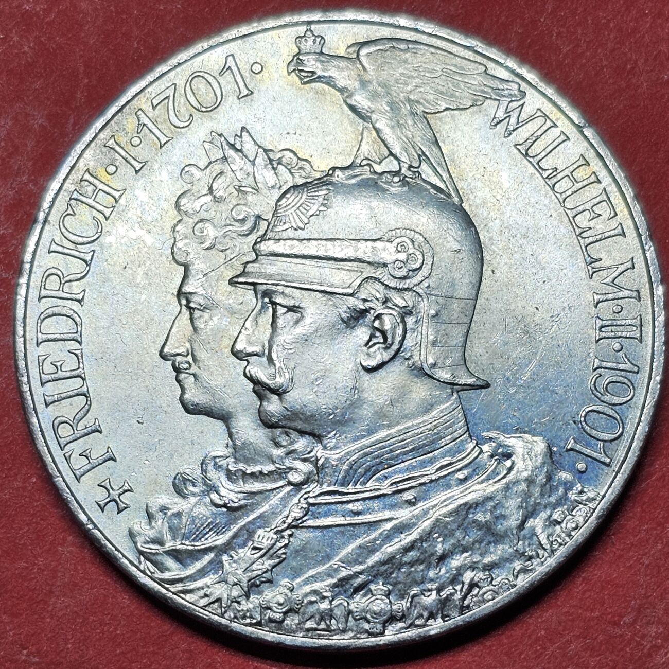 Deutsches Reich - Preussen 5 Mark 1901 A 200 Jahre Königreich ...