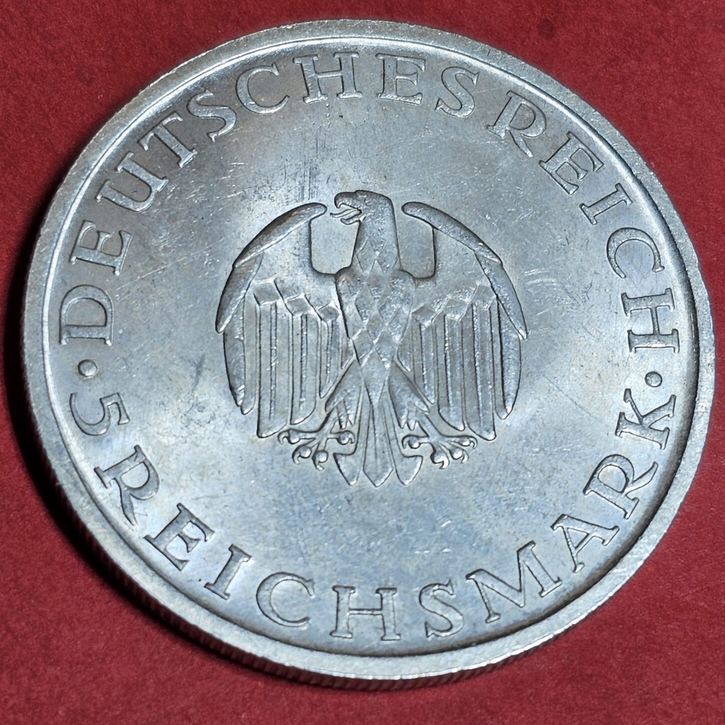 Weimarer Republik Deutsches Reich 5 Mark Silber 1929 E 200. Geburtstag ...