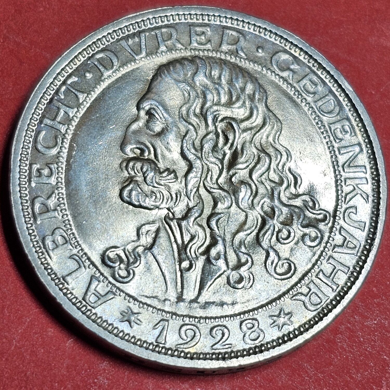 Weimarer Republik Deutsches Reich 3 Mark 1928 D 400. Todestag von ...