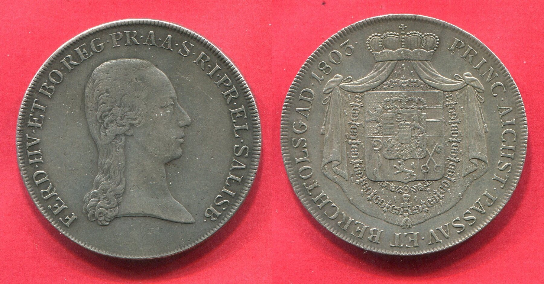 Italien Toskana Passau Bistum Taler 1803 Ferdinand III. von Lothringen ...