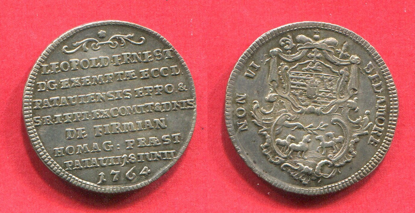 Passau Bistum 1/8 Taler 1764 Leopold Ernst von Firmian, 1763 - 1783 ...