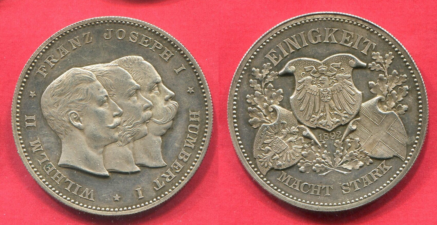 Germany Deutschland Bayern Kaiserreich Silbermedaille 1892 o.J ...